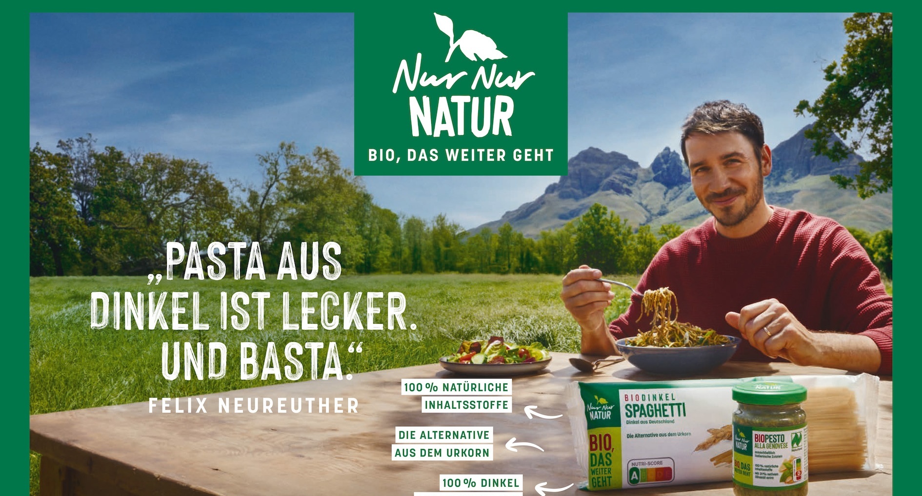 Felix Neureuther ist neues Testimonial der Aldi-Süd-Marke „Nur Nur Natur“