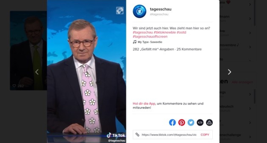 Mit News und "humorvollem Blick hinter die Kulissen": Die "Tagesschau ...